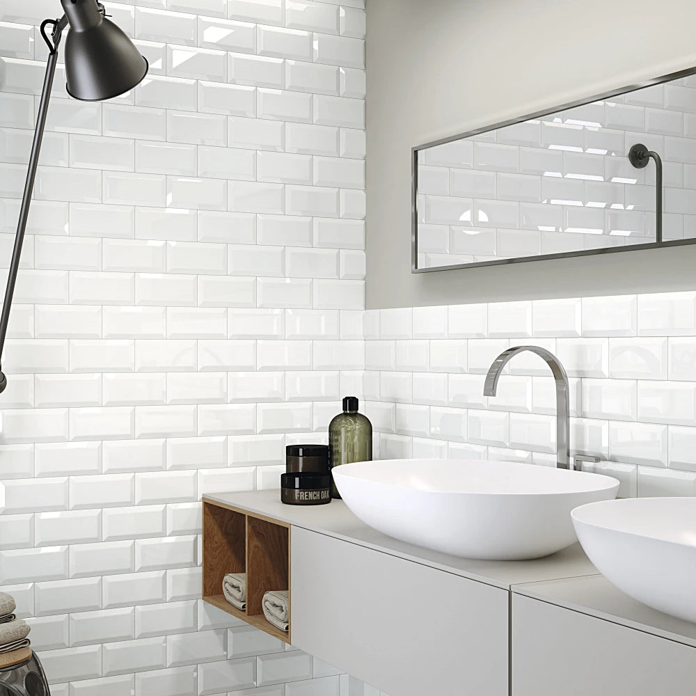 Homeful Essentials Metro Blanco 10x20 Wall Tile €21.50yd² / €25.70m² ...