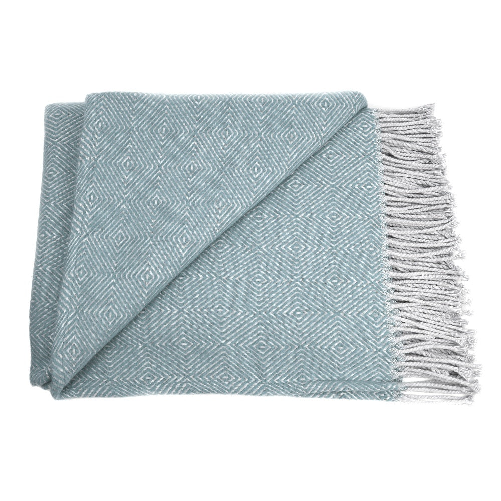 Scatter Box Geo Blue/Grey Throw — JMR House to Home
