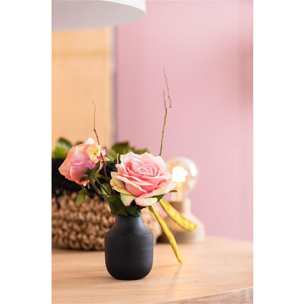 Cimbo Matt Black Vase — JMR House to Home