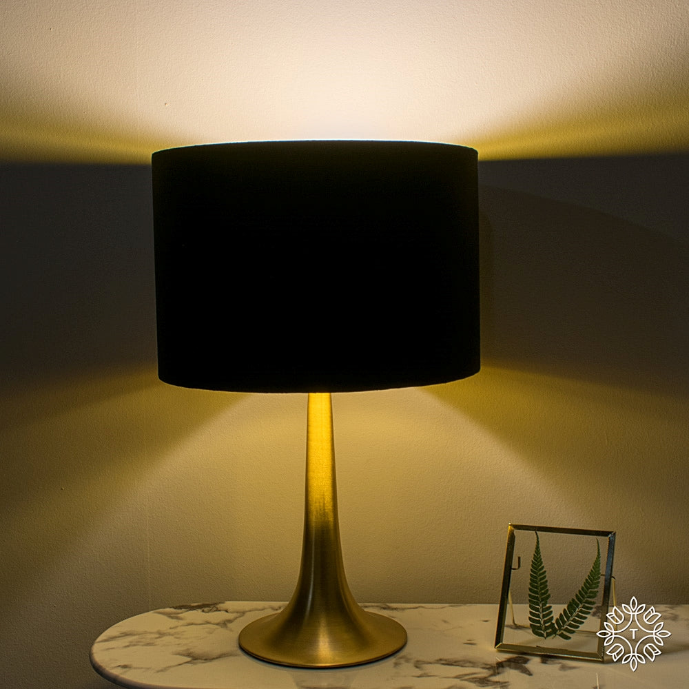 Helena Flared Gold Table Lamp — JMR House to Home