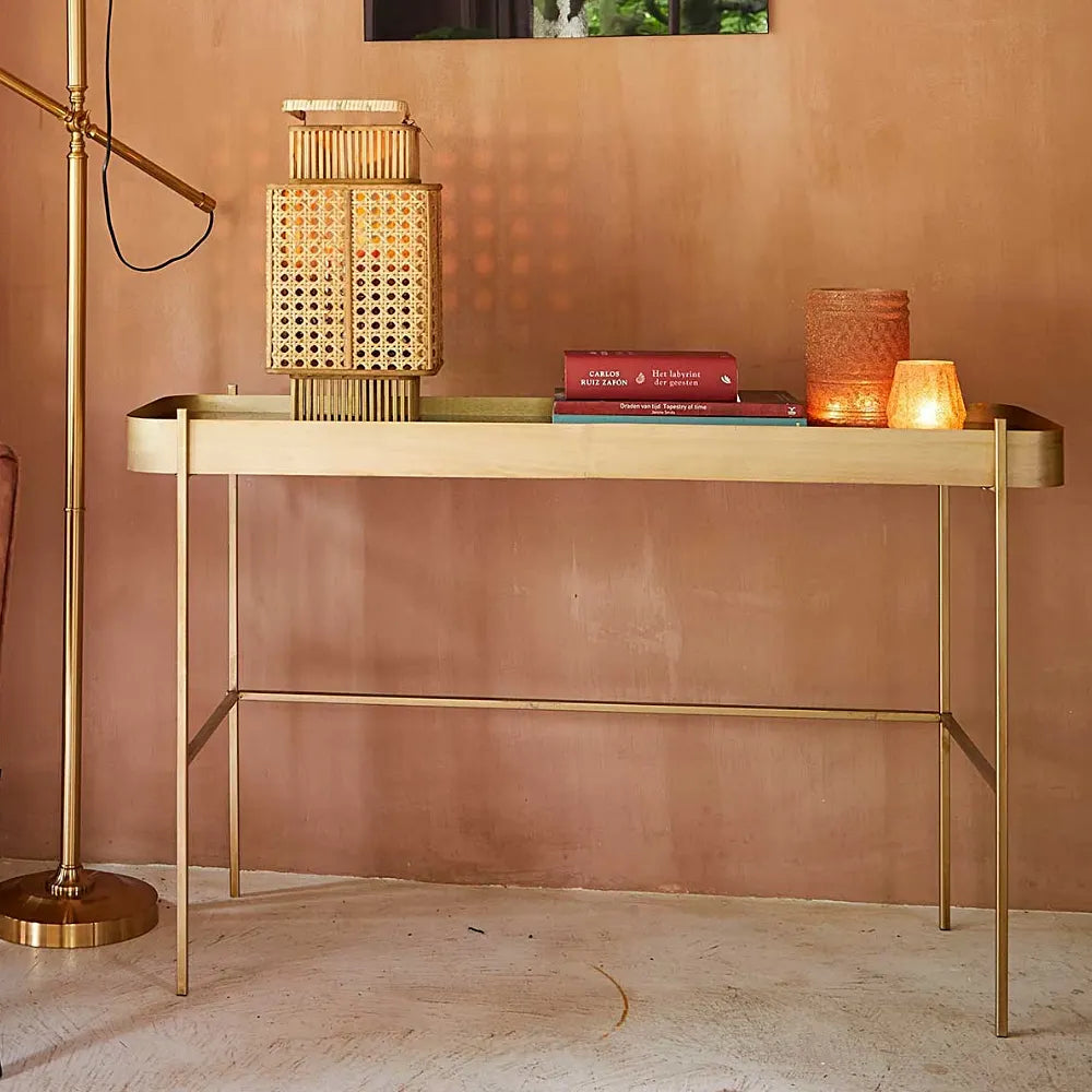 RIVERDALE Roma Gold Console Table — JMR House to Home